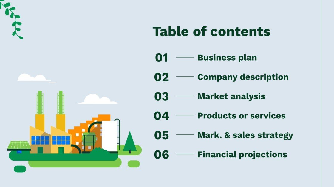 Renewable Energy Business Plan Presentation