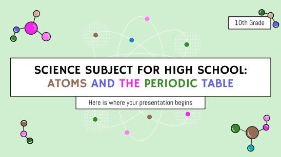 10th Grade: Atoms and the Periodic Table | Google Slides & PPT