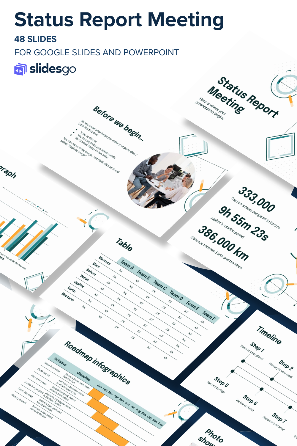 Status Report Meeting | Google Slides & PowerPoint