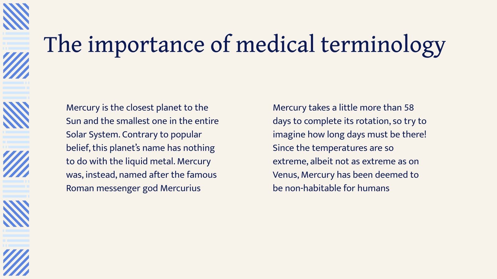 Medical Terminology - Bachelor of Science in Health Science