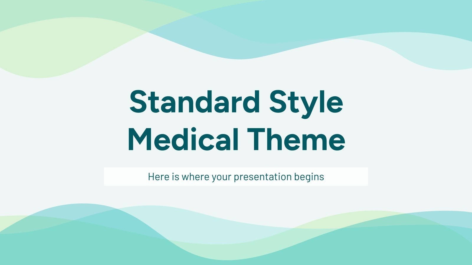 Standard Style Medical Theme Presentation