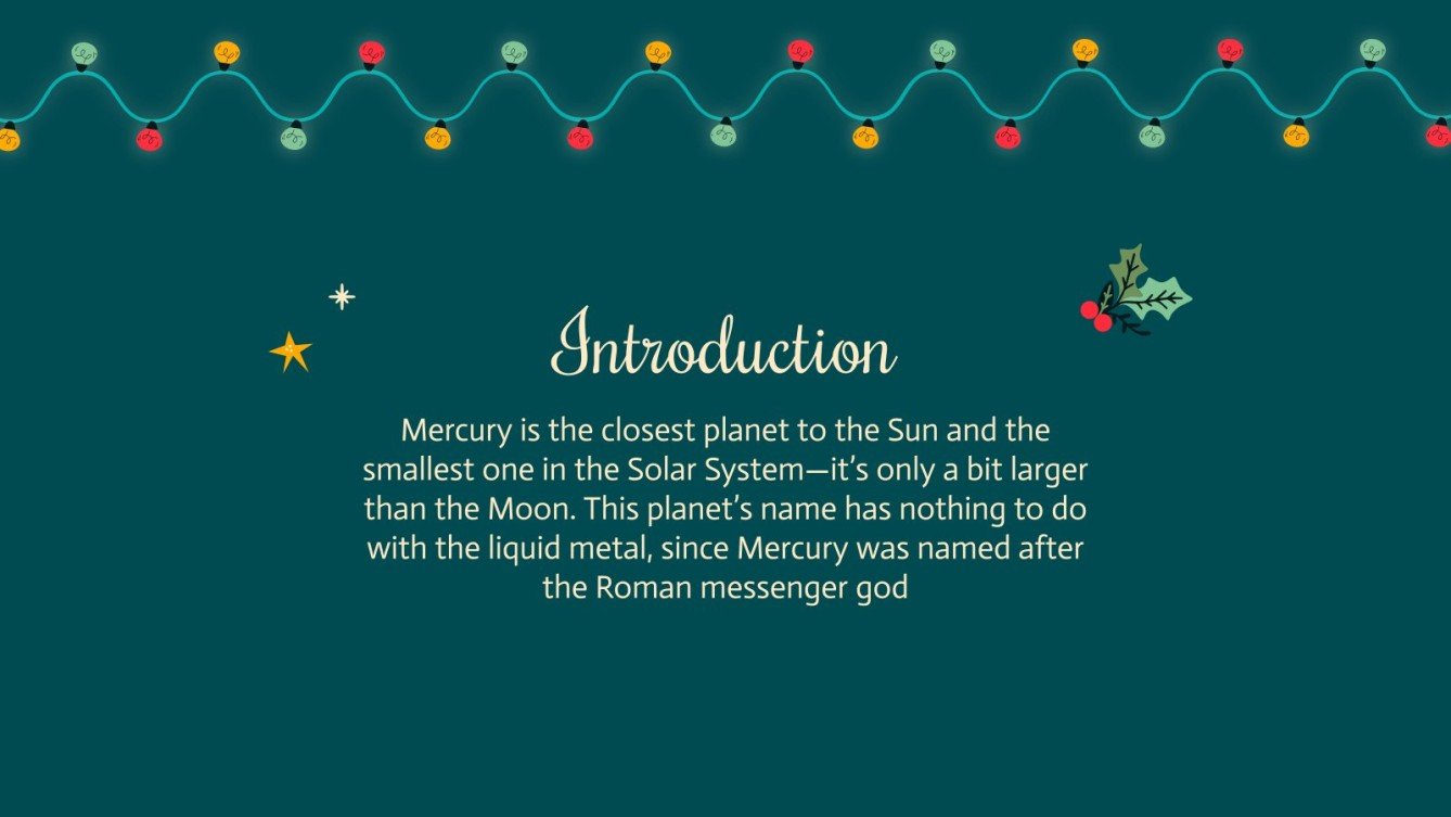 Christmas Lights Theme | Google Slides & PowerPoint