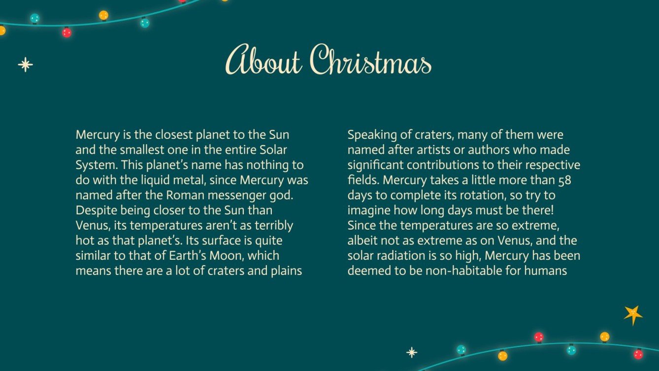 Christmas Lights Theme | Google Slides & PowerPoint