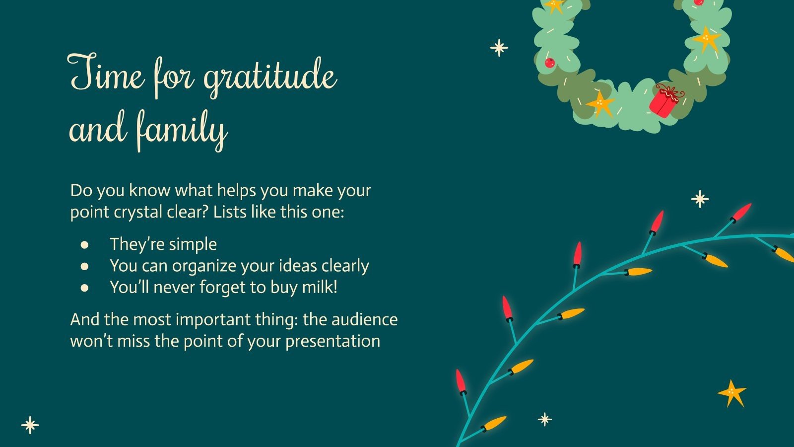 Christmas Lights Theme | Google Slides & PowerPoint