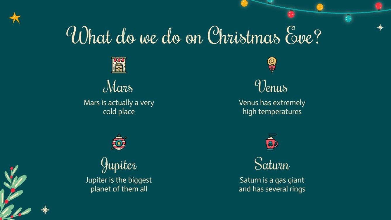 Christmas Lights Theme | Google Slides & PowerPoint