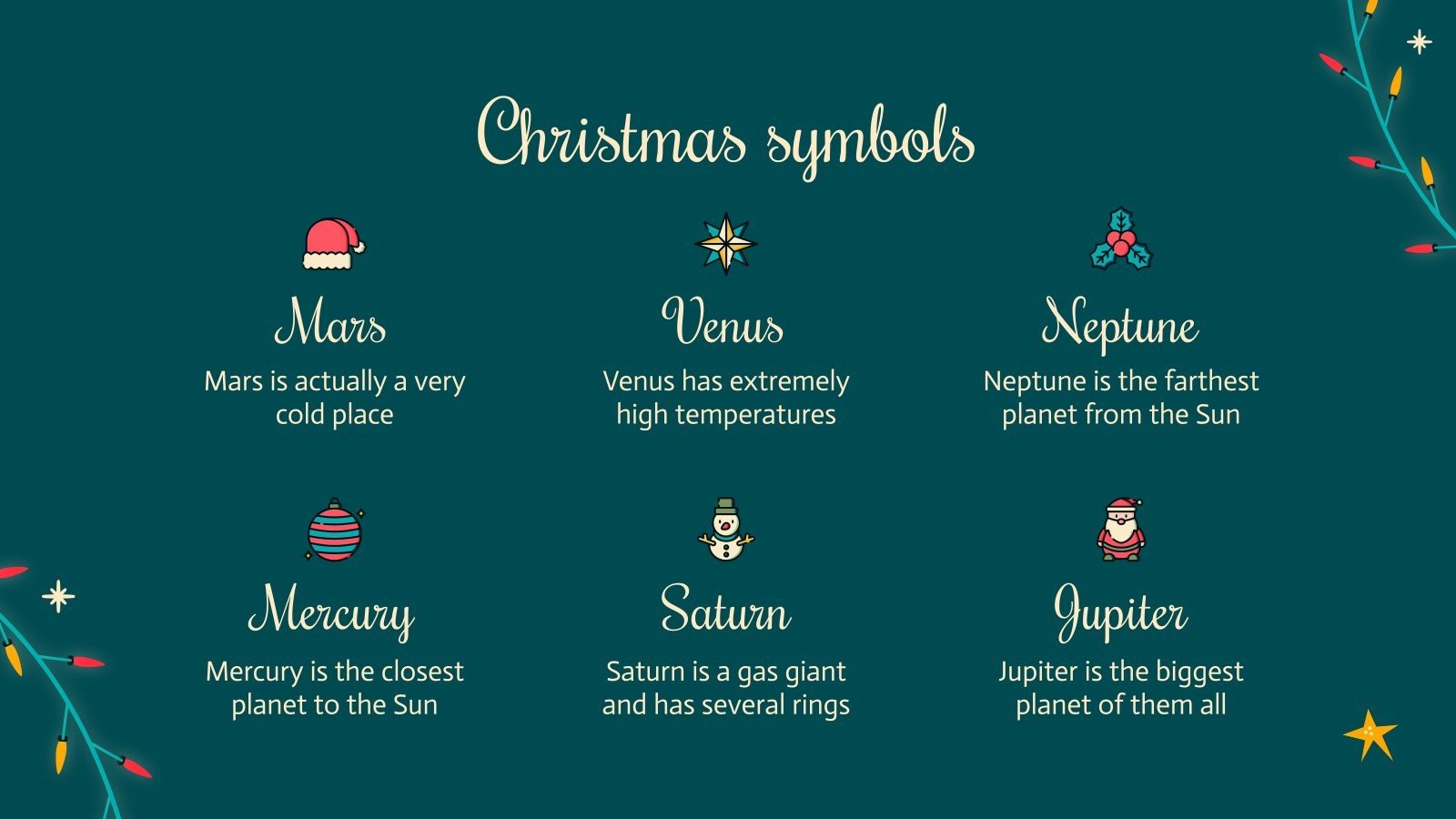 Christmas Lights Theme | Google Slides & PowerPoint