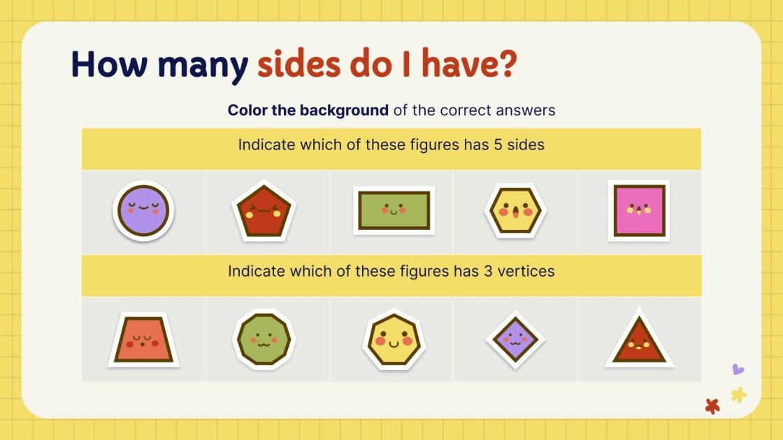 Geometry and Shapes - Math - 1st Grade | Google Slides
