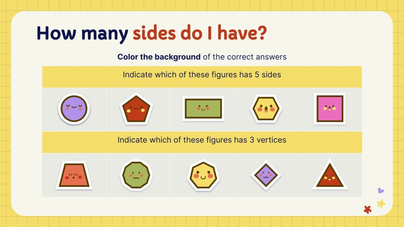 Geometry and Shapes - Math - 1st Grade | Google Slides