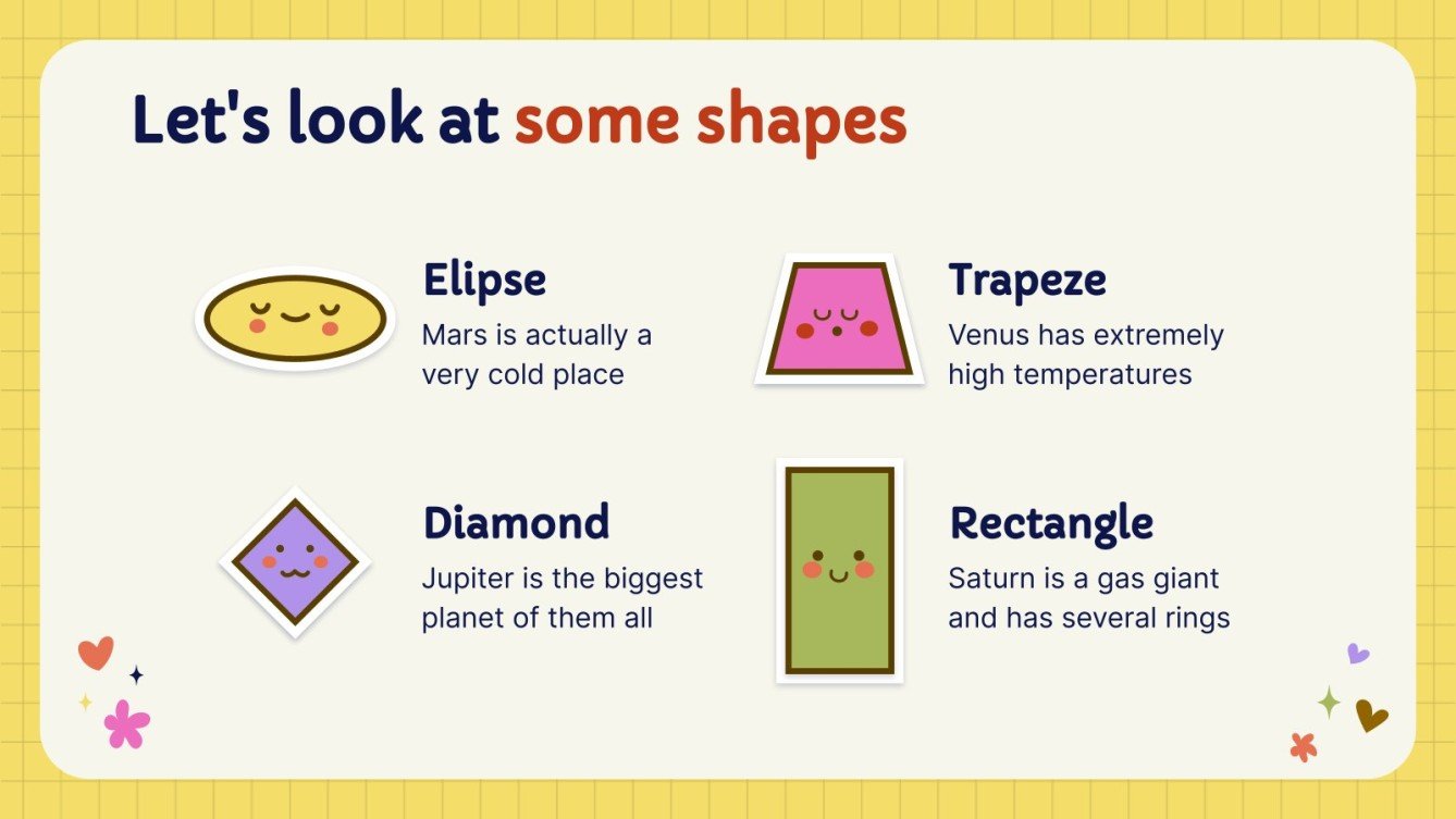 Geometry and Shapes - Math - 1st Grade | Google Slides