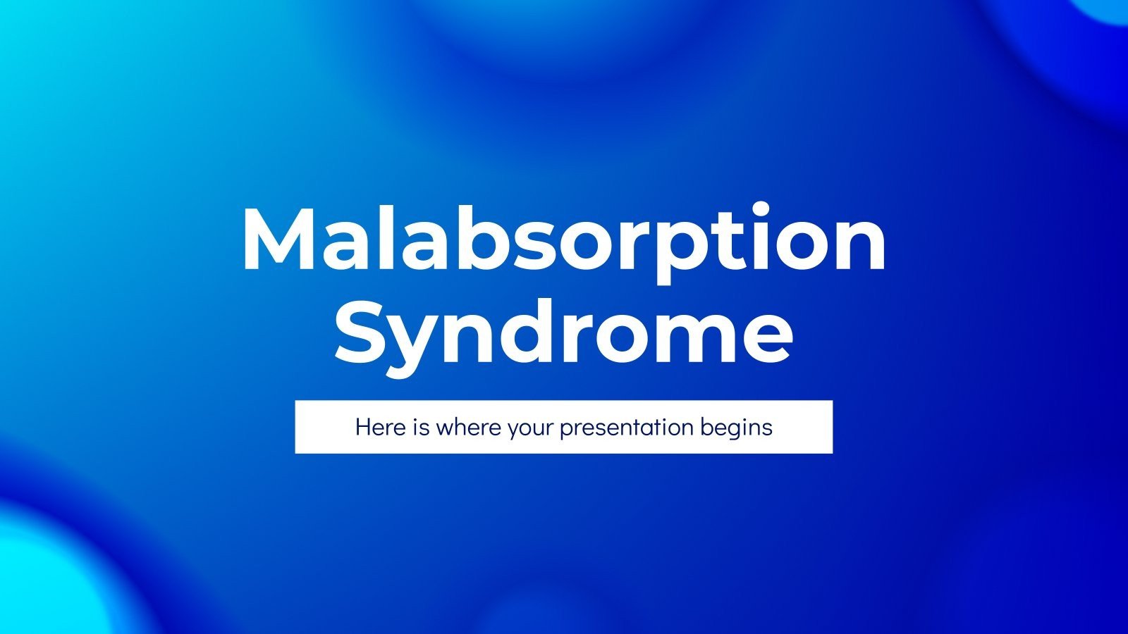 Malabsorption Syndrome | Google Slides & PowerPoint