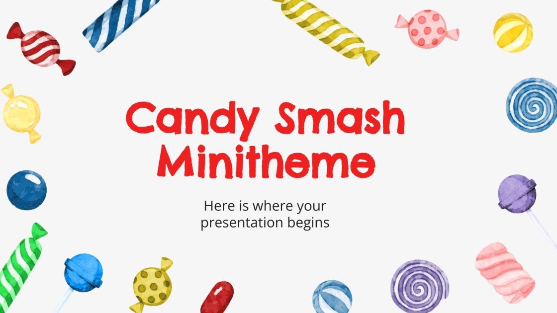 Free Candy Google Slides and PowerPoint templates