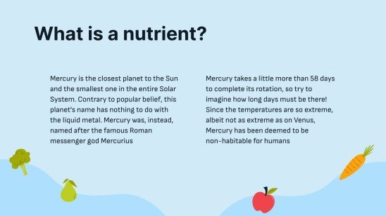 Nutrition and Healthy Eating Habits - Health - 8th Grade