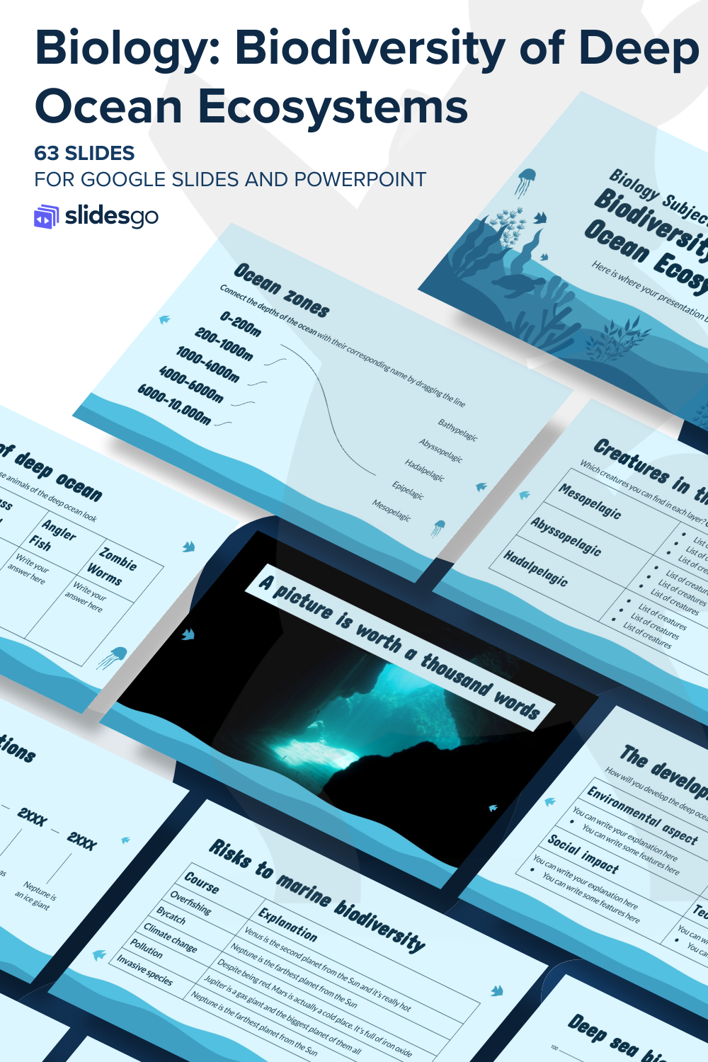 Biodiversity of Deep Ocean Ecosystems | Google Slides & PPT