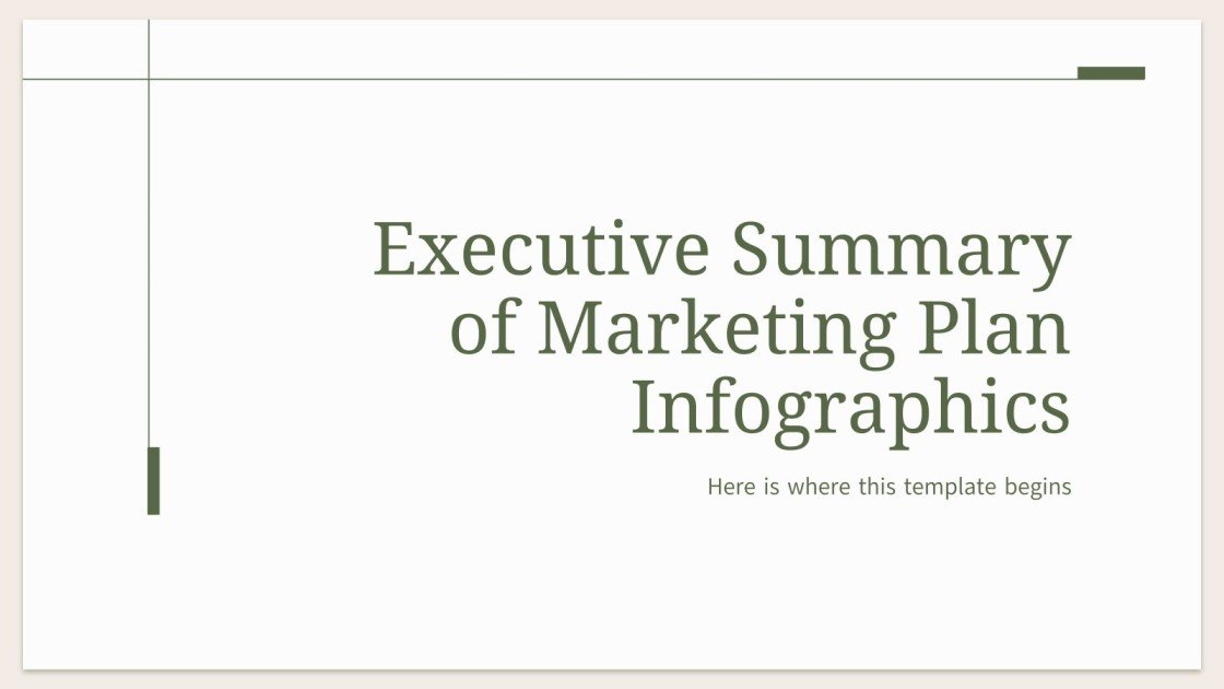 Executive Summary of Marketing Plan Infographics