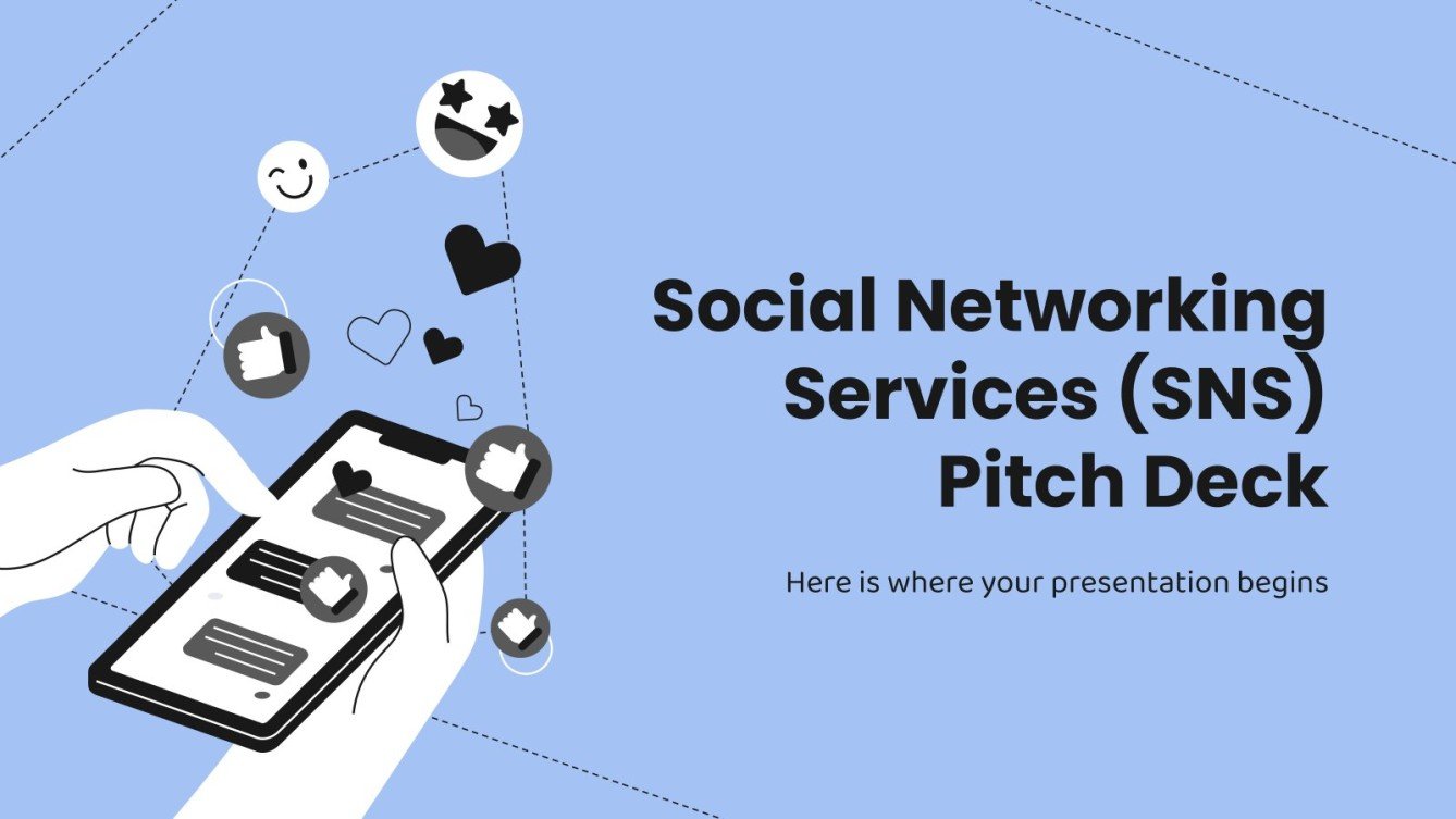 Social Networking Services (SNS) Pitch Deck Presentation