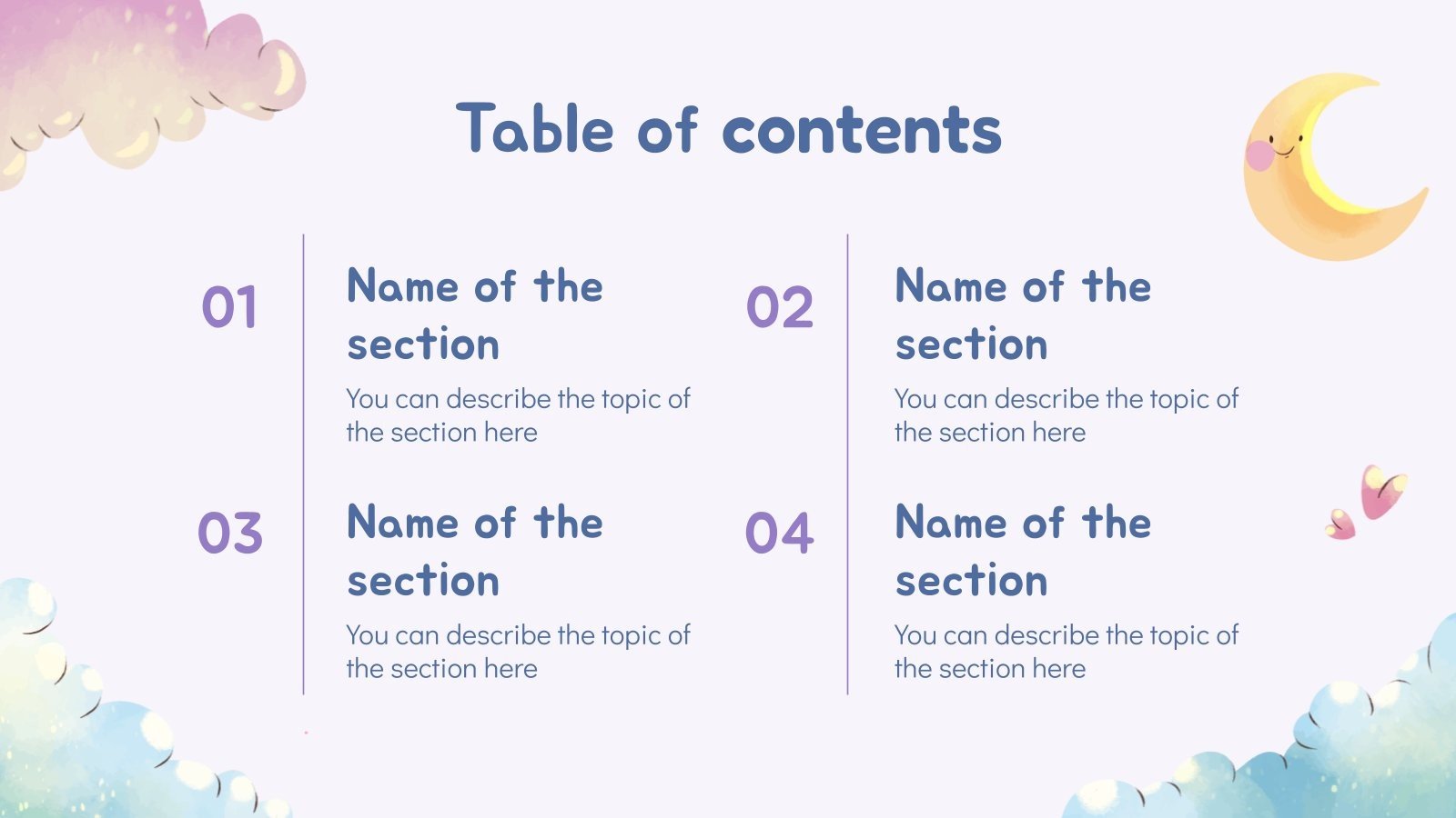 Lovely Watercolor Pastel Characters | Google Slides & PPT