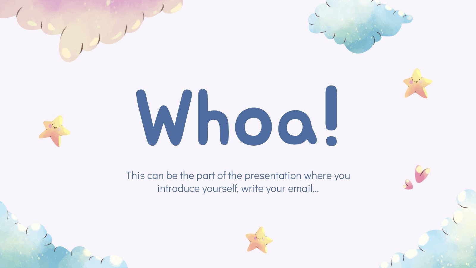 Lovely Watercolor Pastel Characters | Google Slides & PPT