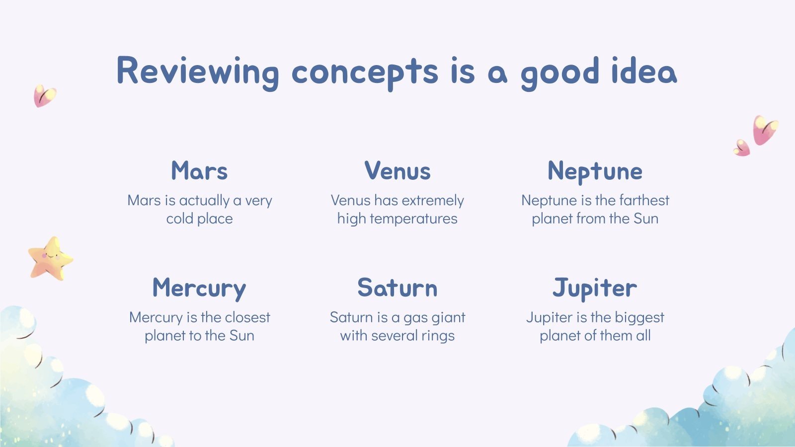 Lovely Watercolor Pastel Characters | Google Slides & PPT