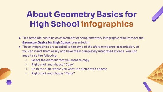 Infographies - Notions de géométrie pour le lycée