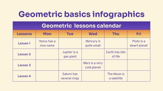 Infographies - Notions de géométrie pour le lycée