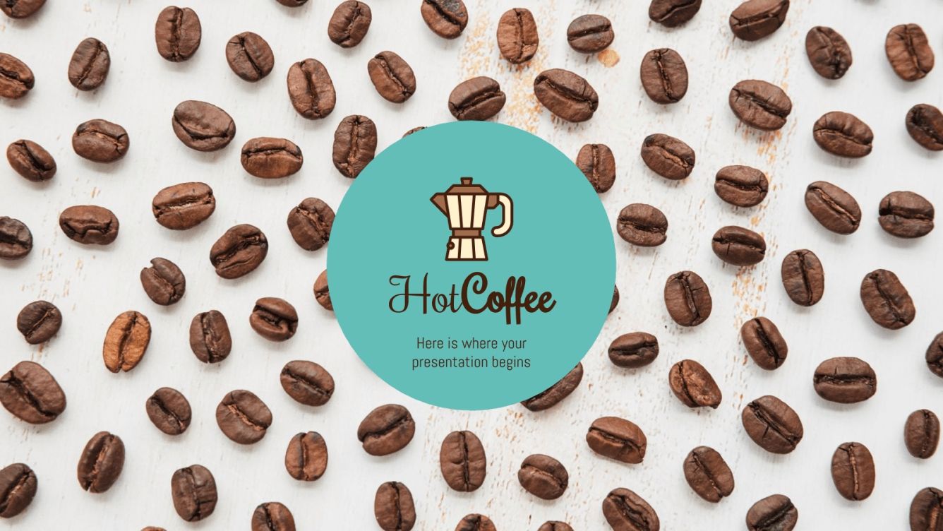 Hot Coffee Shop Google Slides Theme and PowerPoint Template
