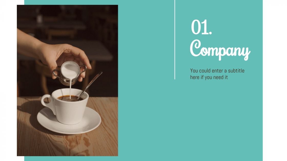 Hot Coffee Shop Google Slides Theme and PowerPoint Template