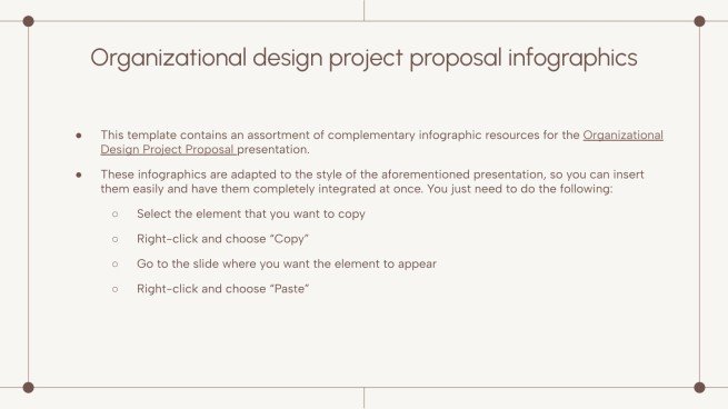 Organizational Design Project Proposal Infographics