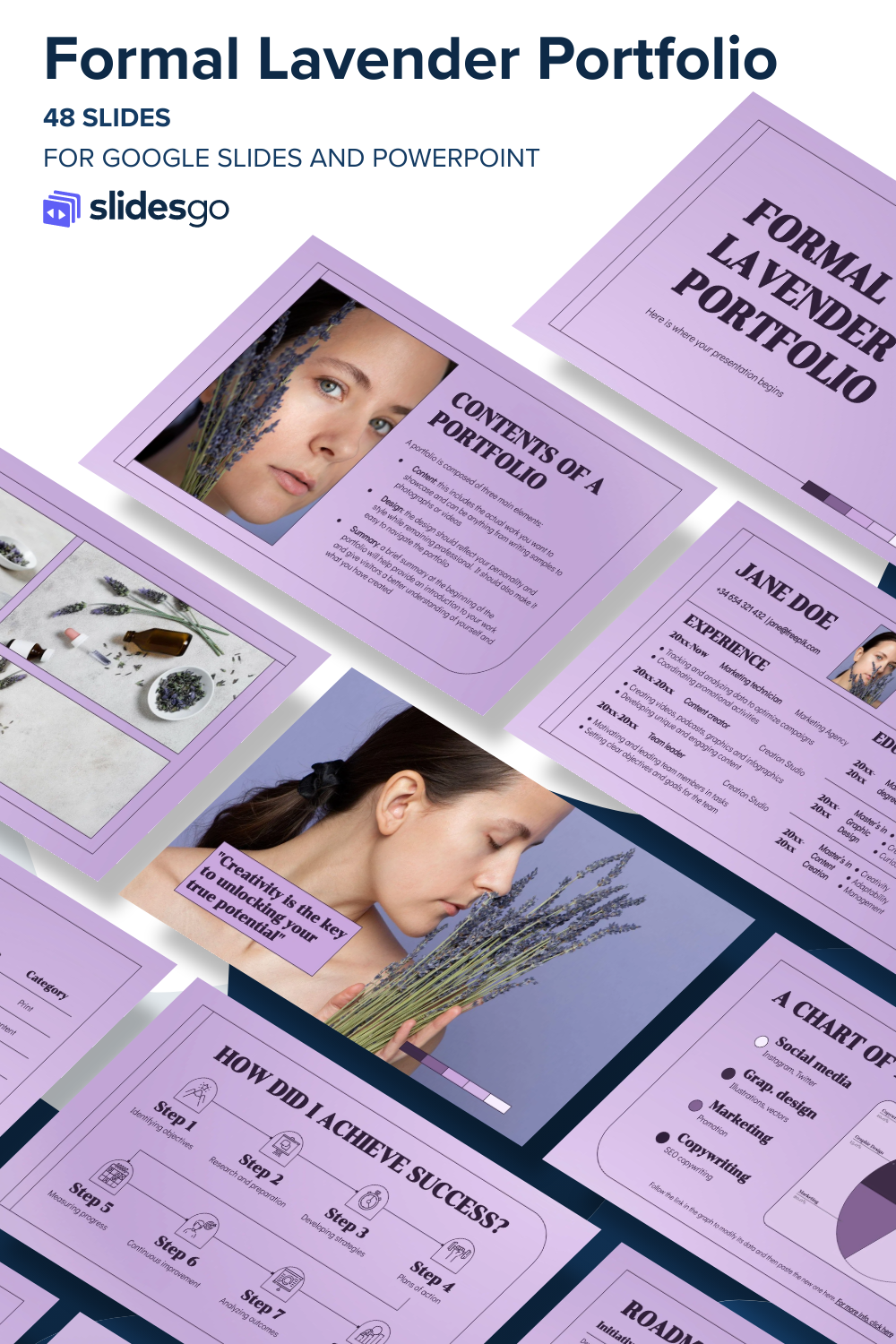Formal Lavender Portfolio Presentation