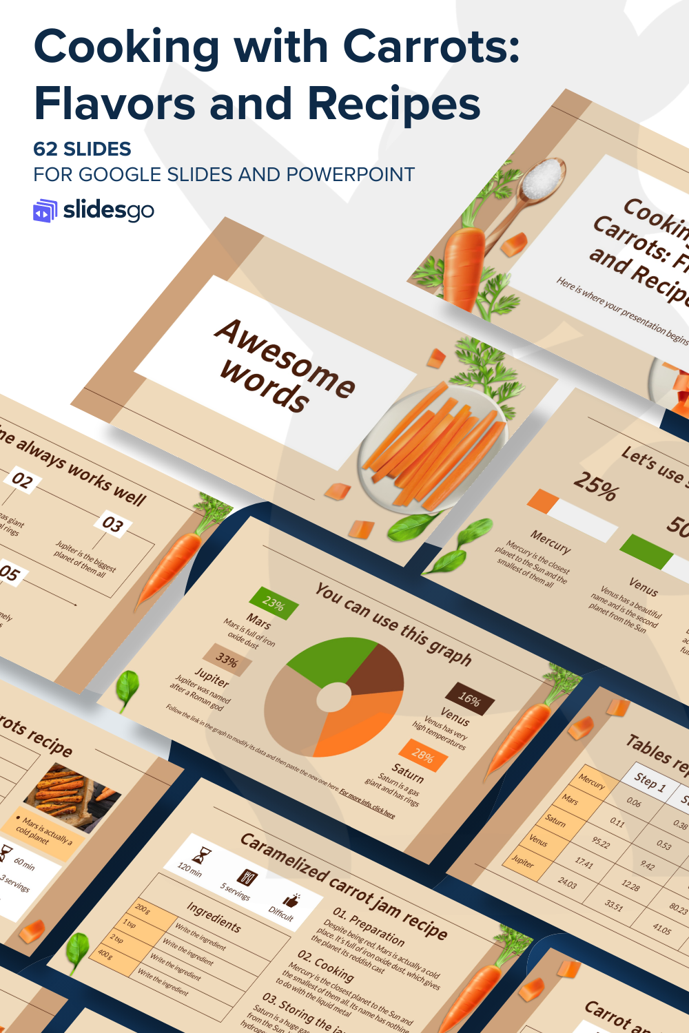 Cooking with Carrots: Flavors and Recipes | Google Slides