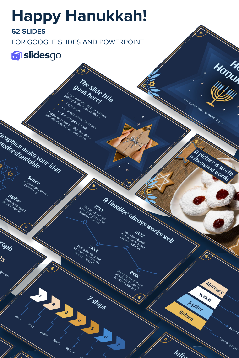 Happy Hanukkah! | Google Slides & PowerPoint template
