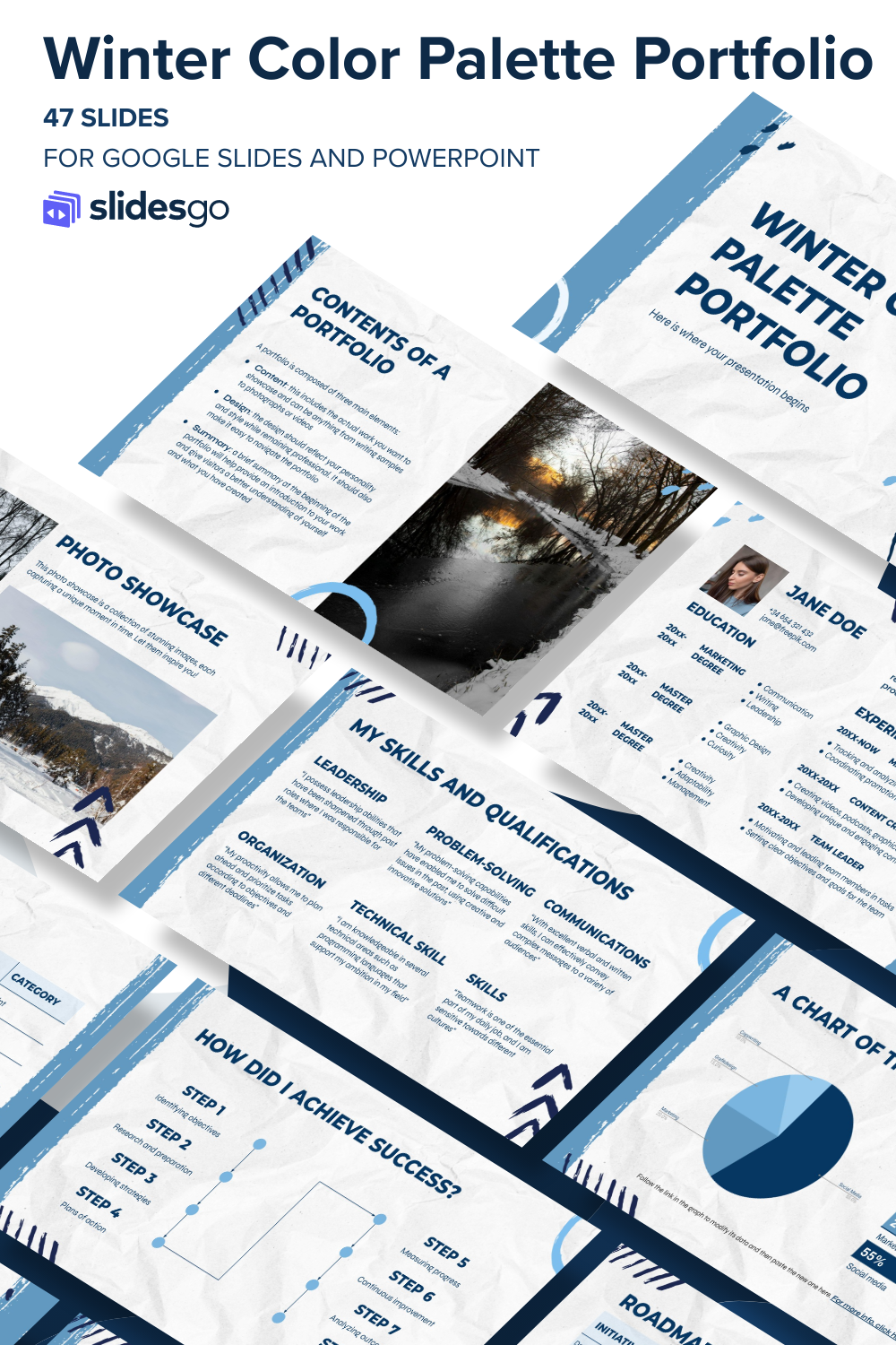 Winter Color Palette Portfolio Presentation