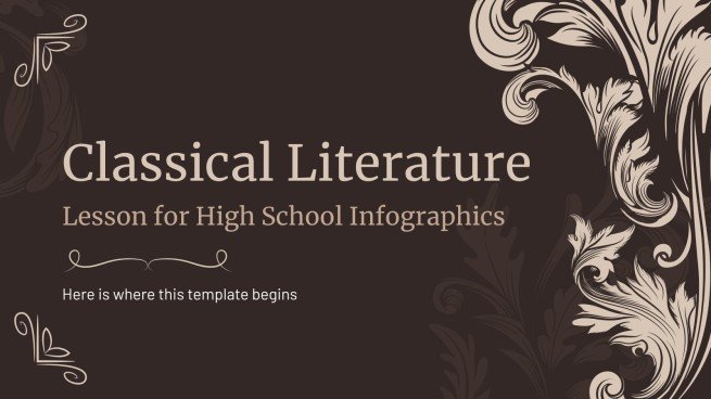 Classical Literature Lesson for High School Infographics