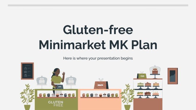 Gluten-free Minimarket MK Plan | Google Slides & PPT