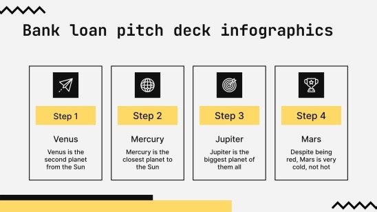Bank Loan Pitch Deck Infographics