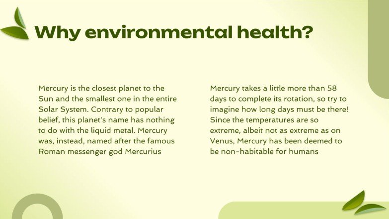 Environmental Health Sciences - Master of Public Health