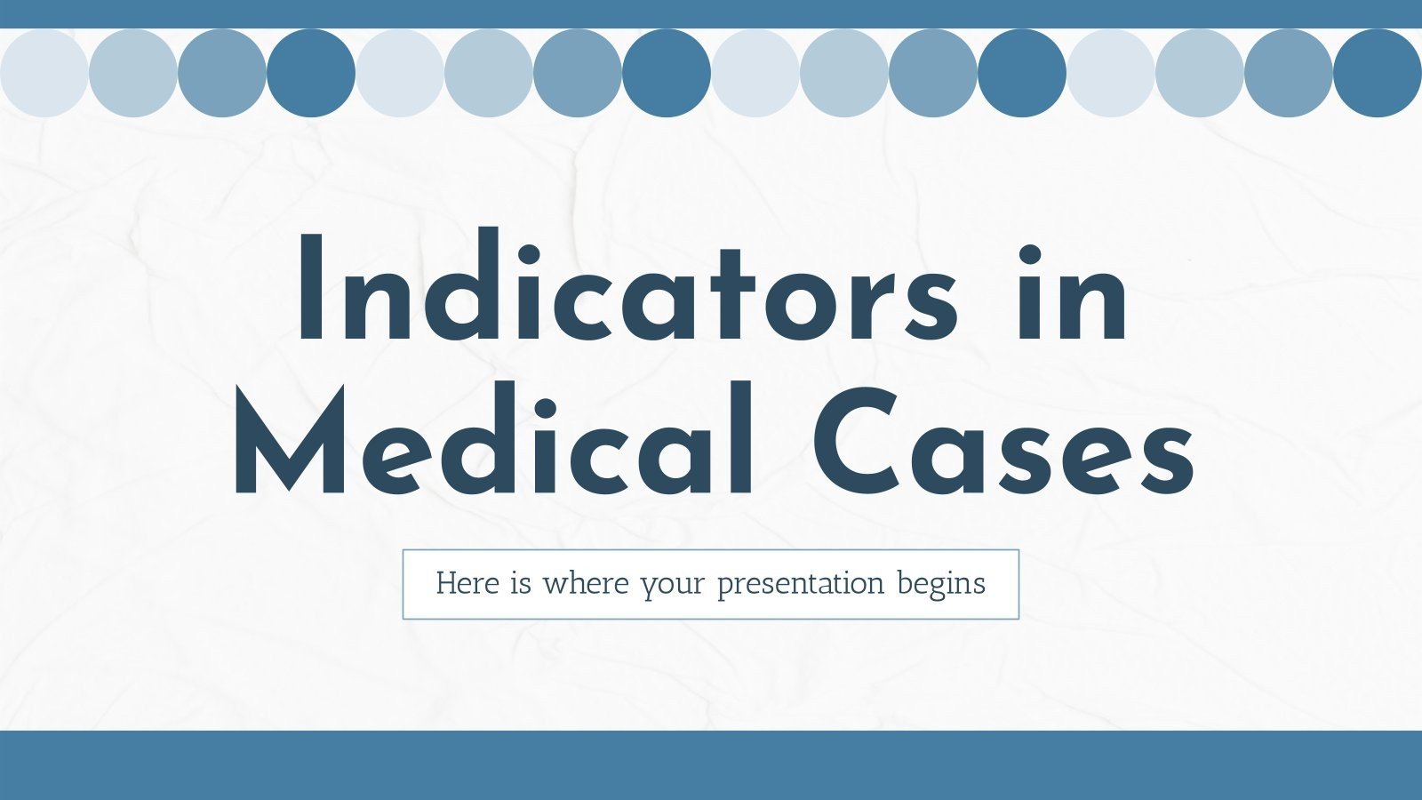Indicators in Medical Cases Presentation