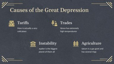 Great Depression and New Deal - History - 11th Grade