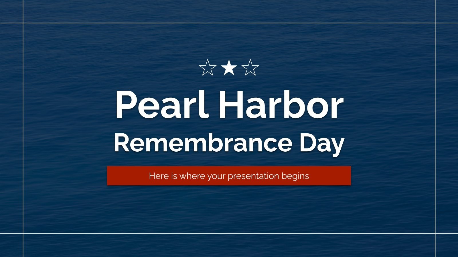Journée de commémoration de Pearl Harbor | Google Slides