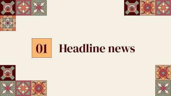 Nature Tiles Design Newsletter | Google Slides & PowerPoint