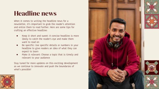 Nature Tiles Design Newsletter | Google Slides & PowerPoint