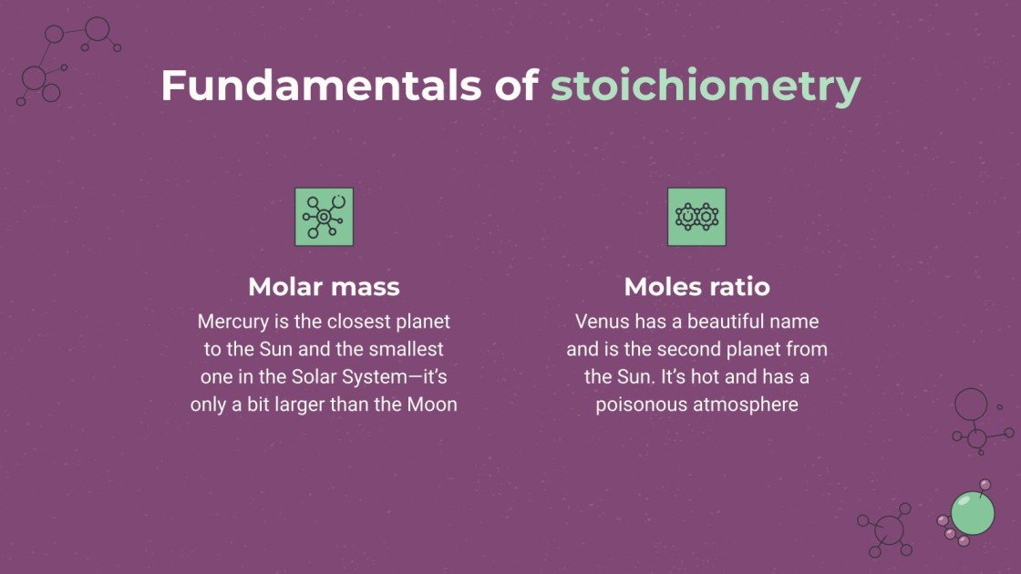 Chemical Reactions and Stoichiometry - Science - 11th Grade