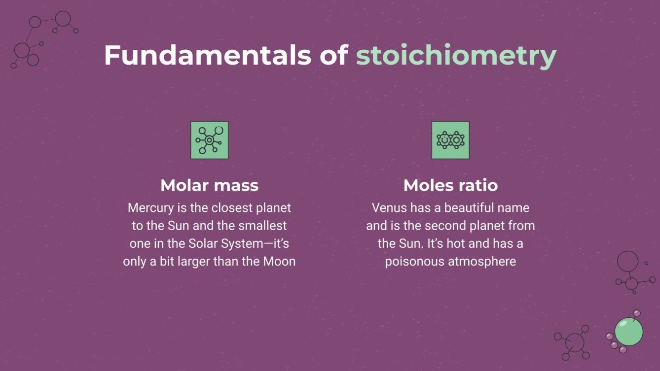 Chemical Reactions and Stoichiometry - Science - 11th Grade