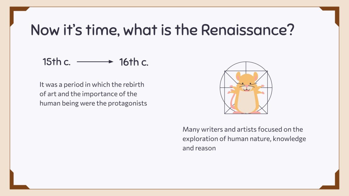 A Journey to the Renaissance | Google Slides & PPT