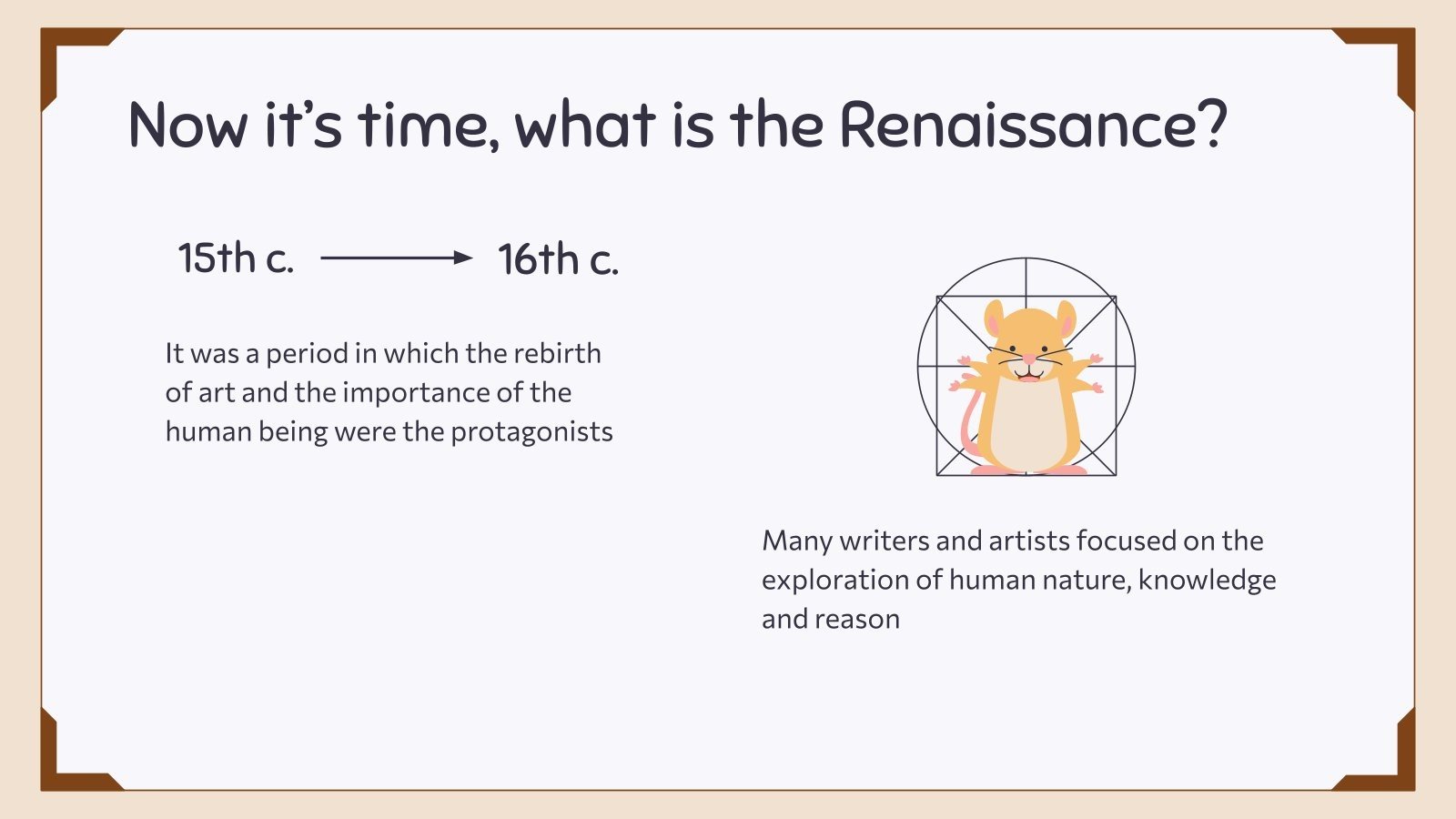 A Journey to the Renaissance | Google Slides & PPT