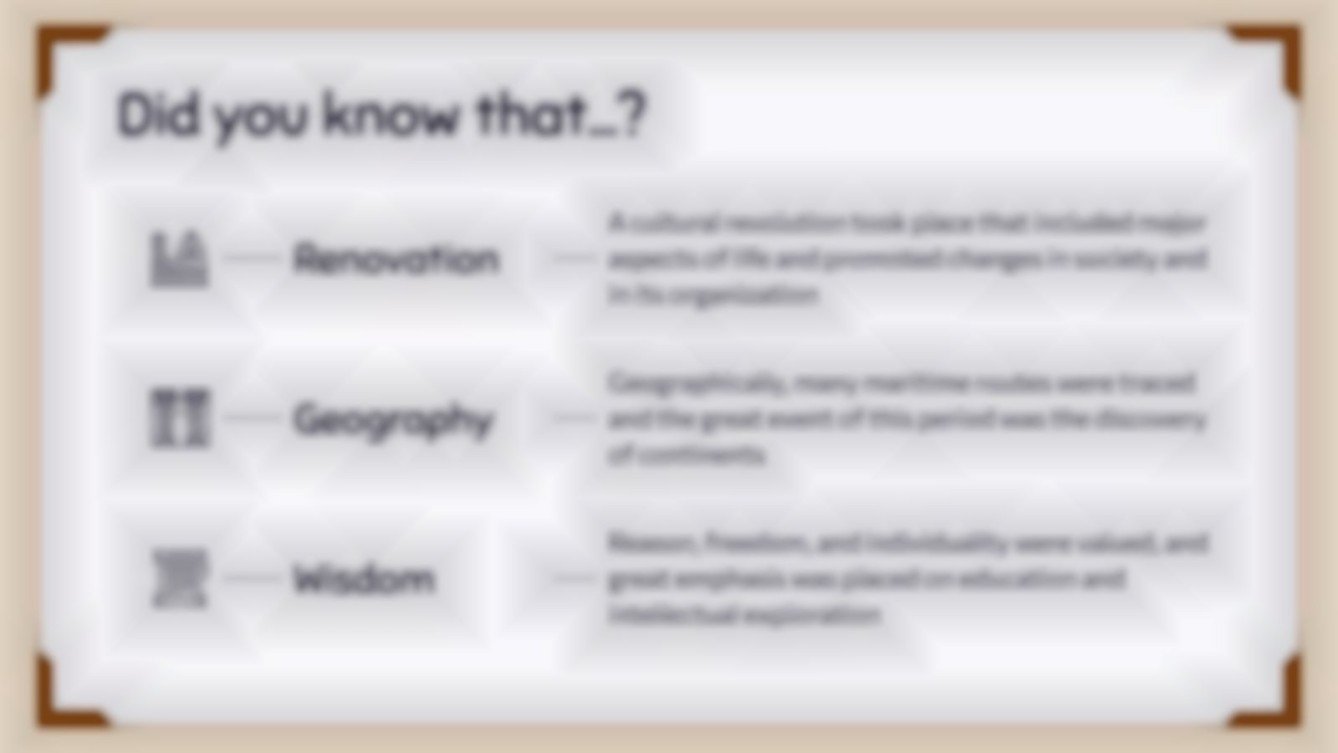 A Journey to the Renaissance | Google Slides & PPT