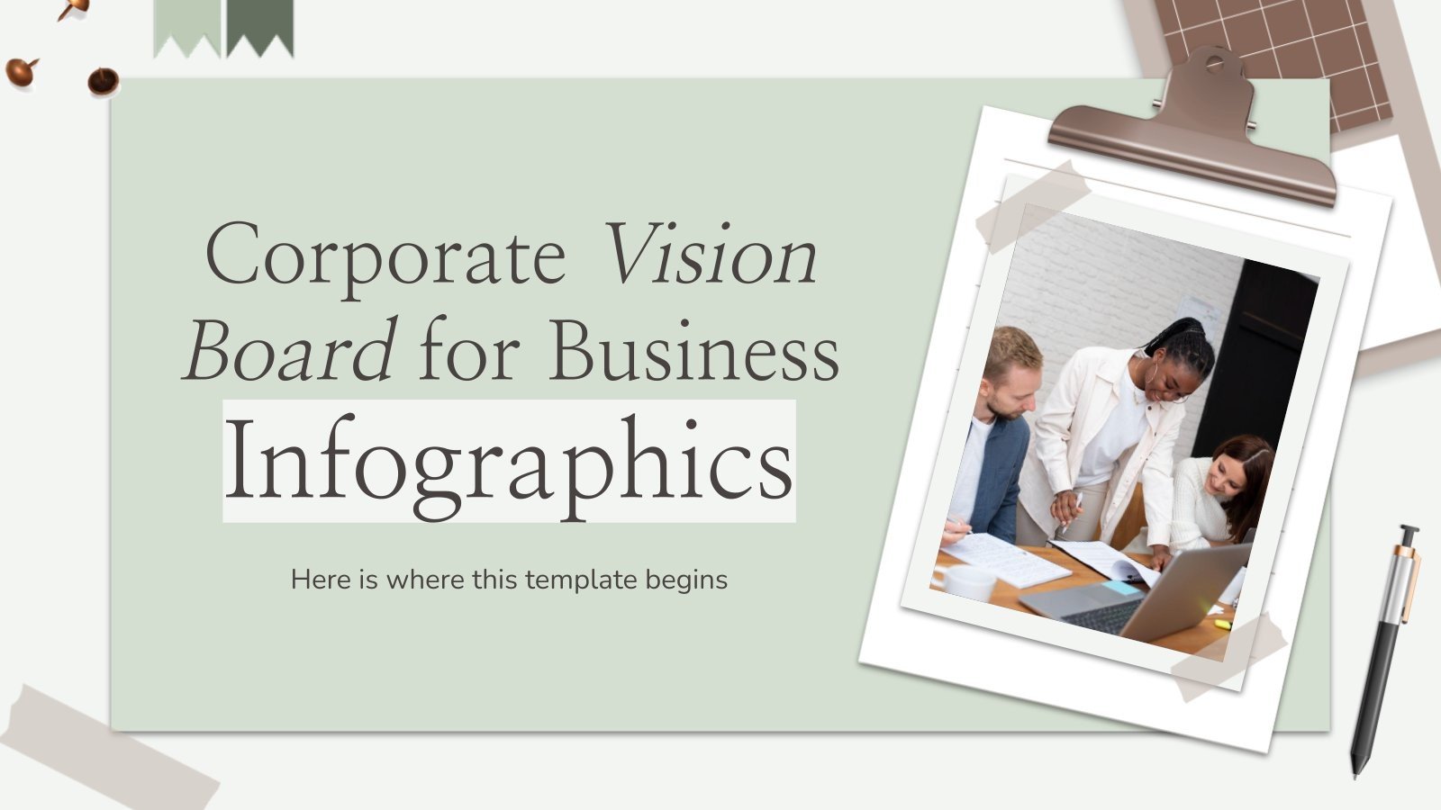 Infografías - Vision board corporativo para empresas