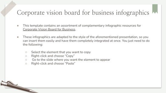 Infografías - Vision board corporativo para empresas