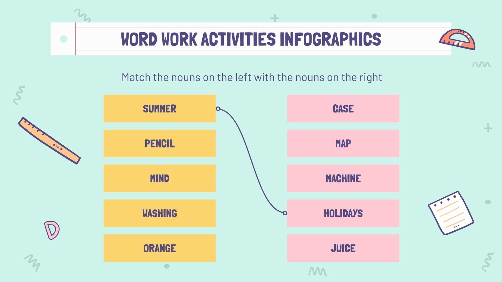 Word Work Activities Infographics | Google Slides & PPT template