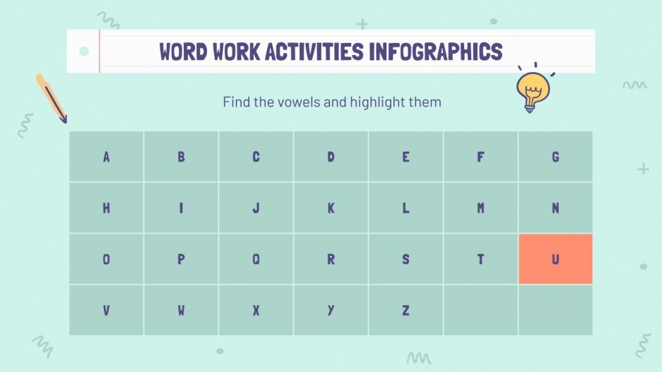 Word Work Activities Infographics | Google Slides & PPT template