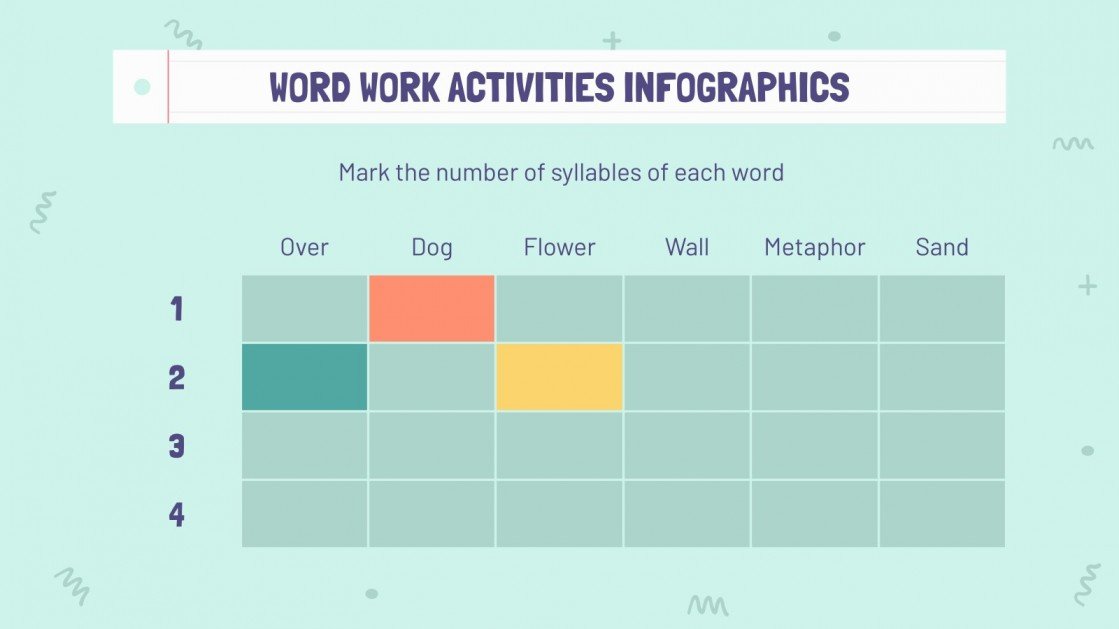 Word Work Activities Infographics | Google Slides & PPT template